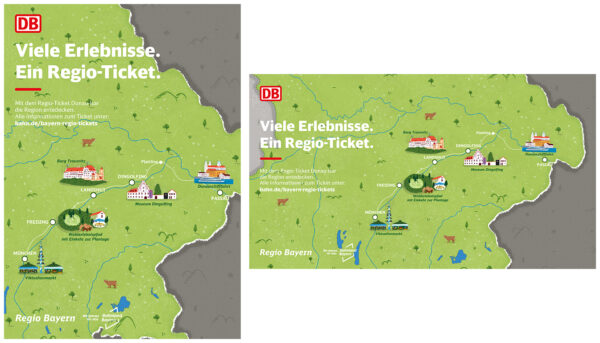 Illustrated Tourist Maps of Bavaria | Deutsche Bahn Regional Travel ...